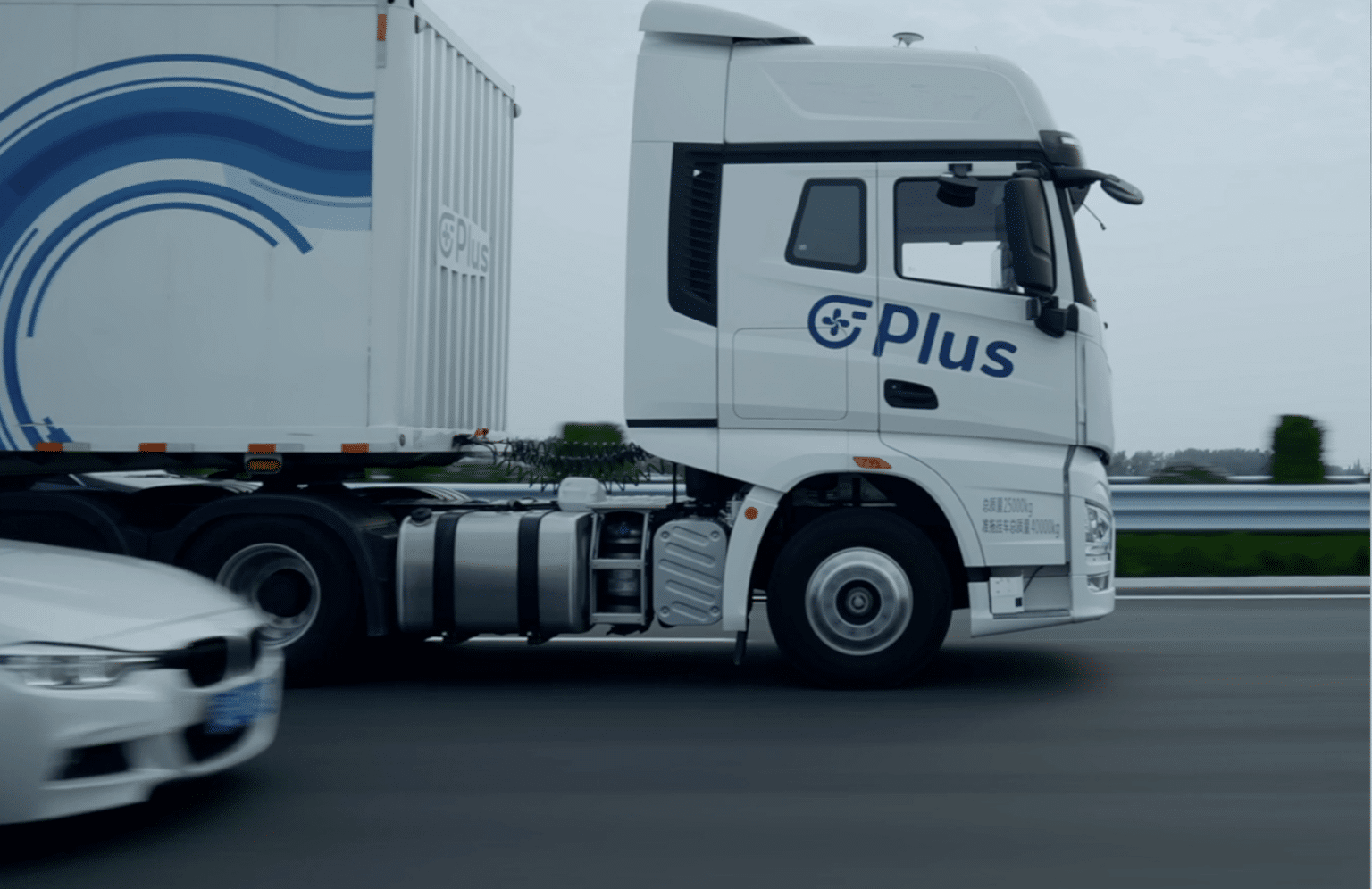 Plus Completes Driverless Semi Truck Demonstration on Public Roads