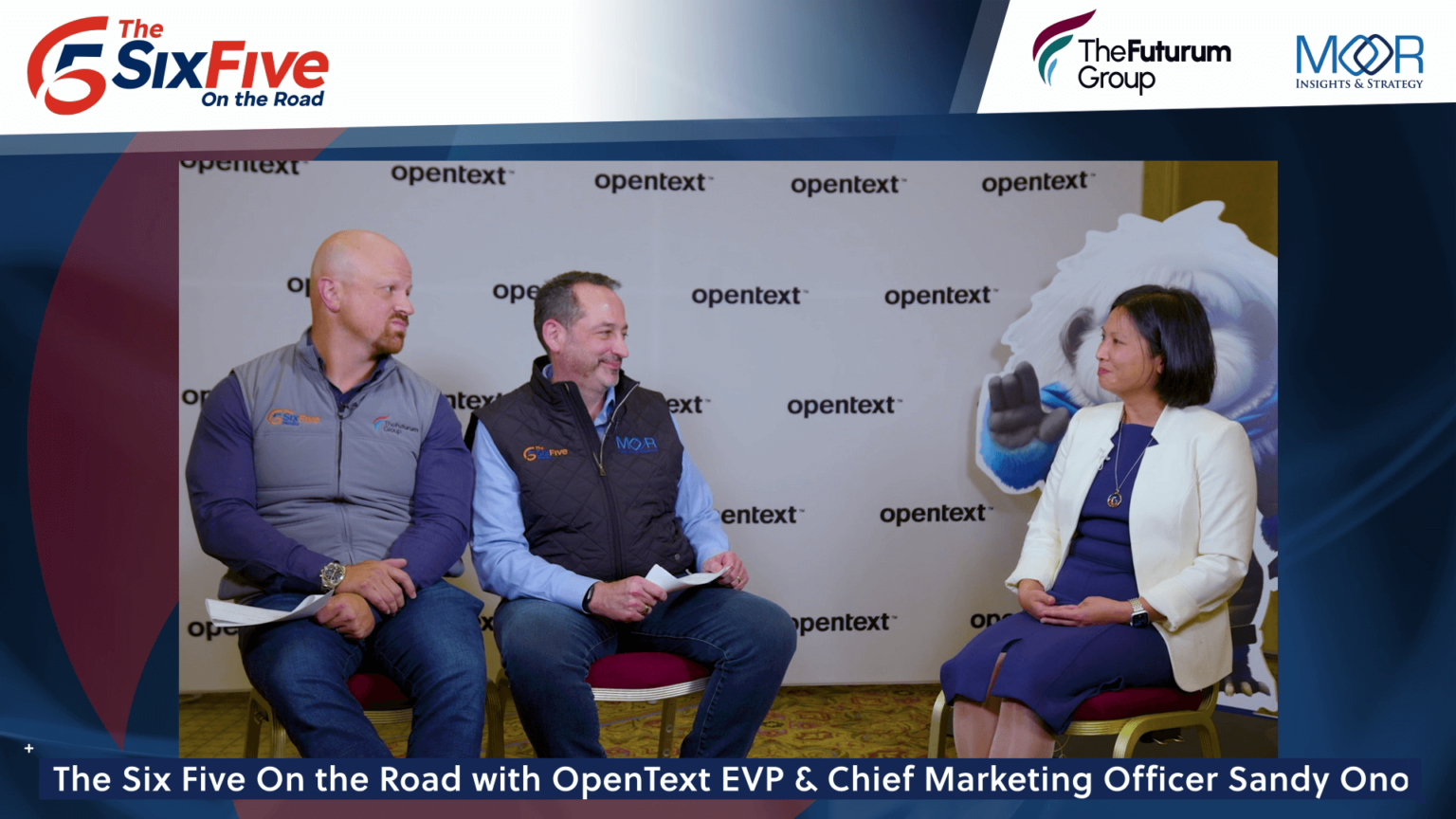 Six Five on The Road - OpenText World, Sandy Ono on Aviator - Futurum
